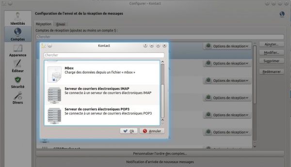 Configuration de Kmail — Wiki de la mère Zaclys