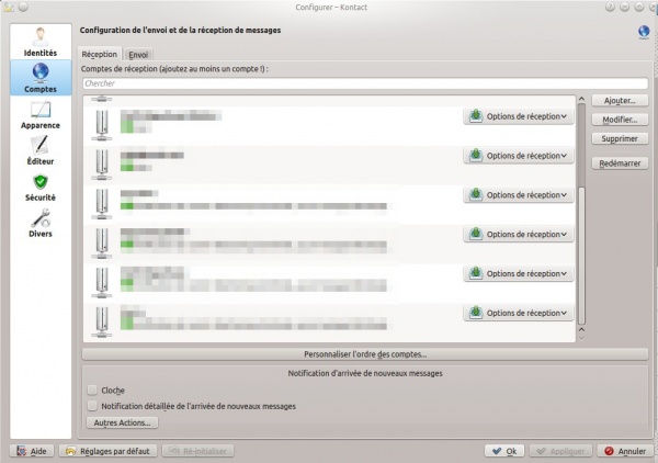 Configuration de Kmail — Wiki de la mère Zaclys